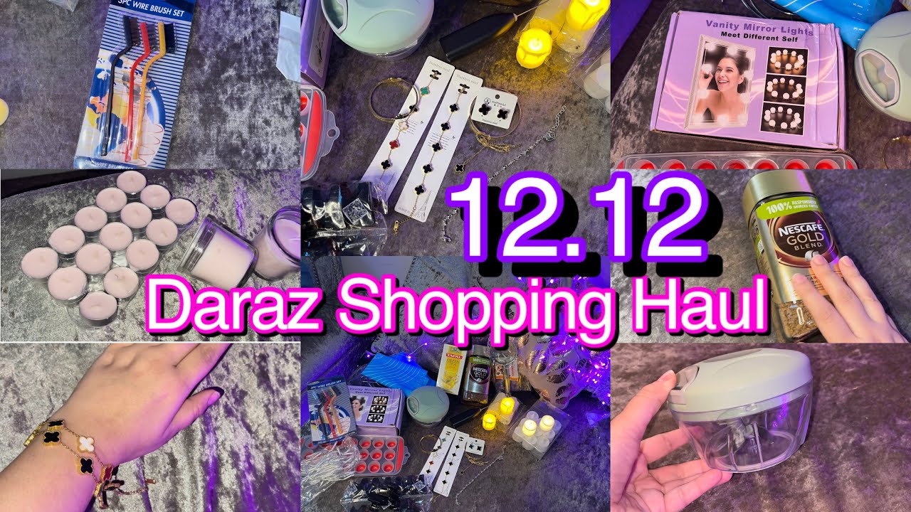 Daraz 12:12 Shopping Haul | Affordable | Shopping vlog 🛍️😍 - YouTube