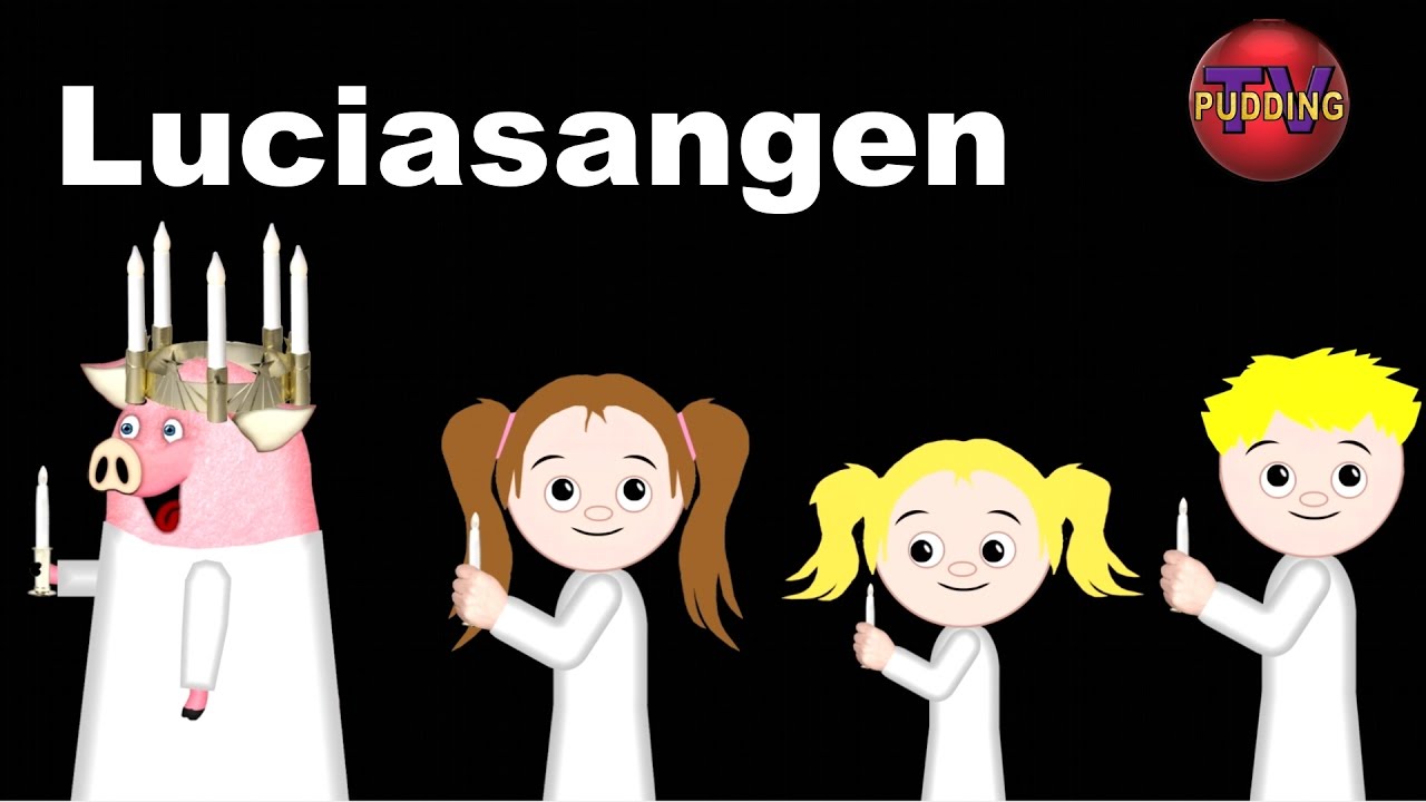 Santa Lucia (Luciasangen) m/animasjon - Norske barnesanger | Julesanger ...