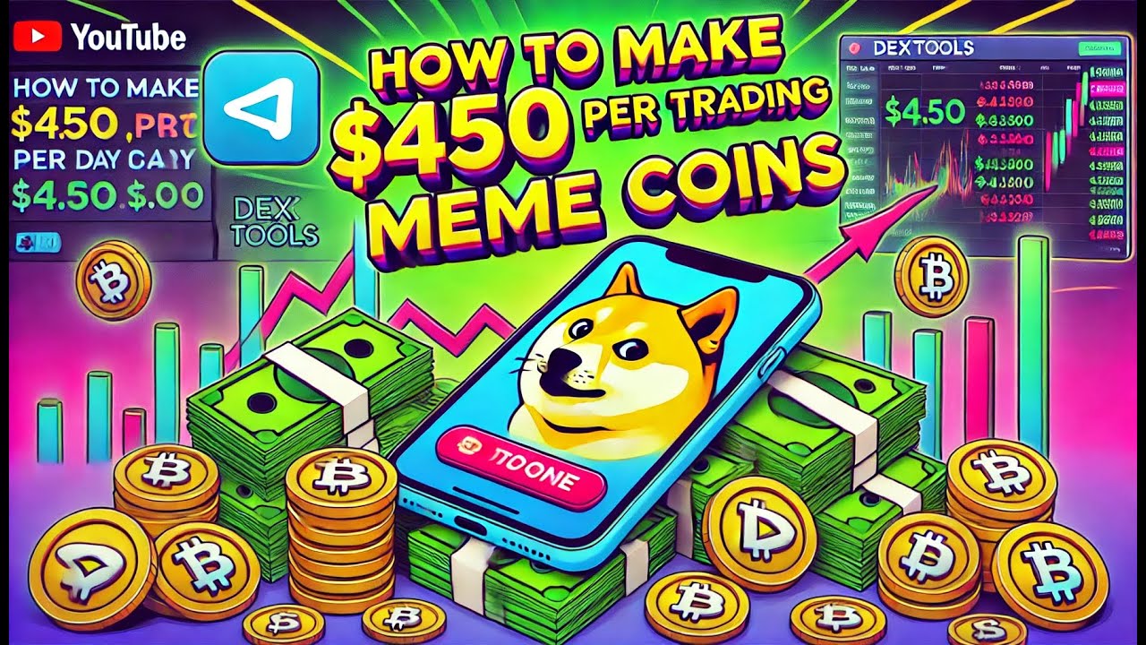 How to Make $450 Per Day Trading Meme Coins using Dextools - YouTube