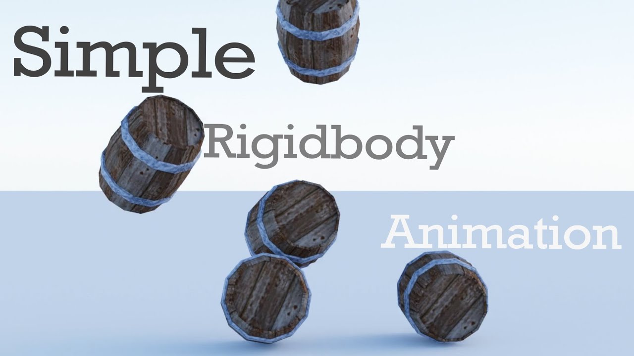 Simple Rigidbody Tutorial Blender Youtube