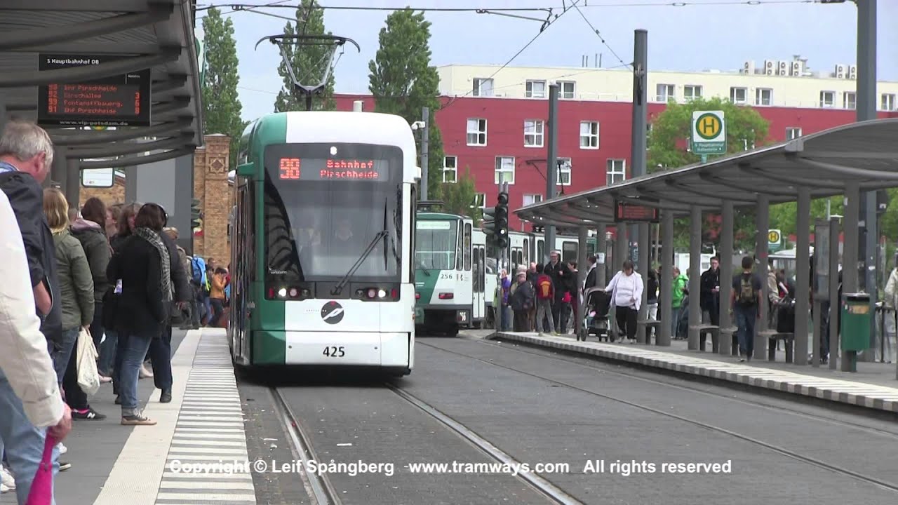 ViP Potsdam Strassenbahn / Trams at Hauptbahnhof, Potsdam, Germany ...
