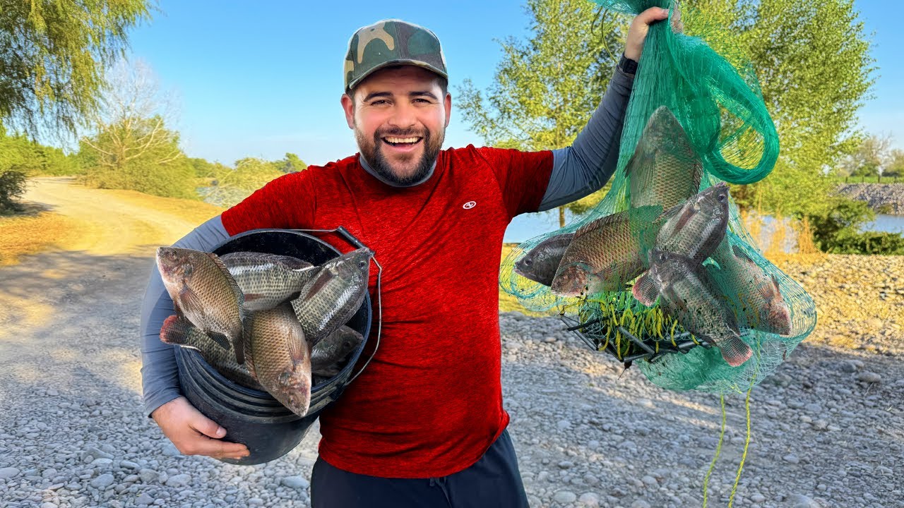 Pesca con CHINCHORRO y ATARRAYA 🐟 de Mojarras en el río - YouTube