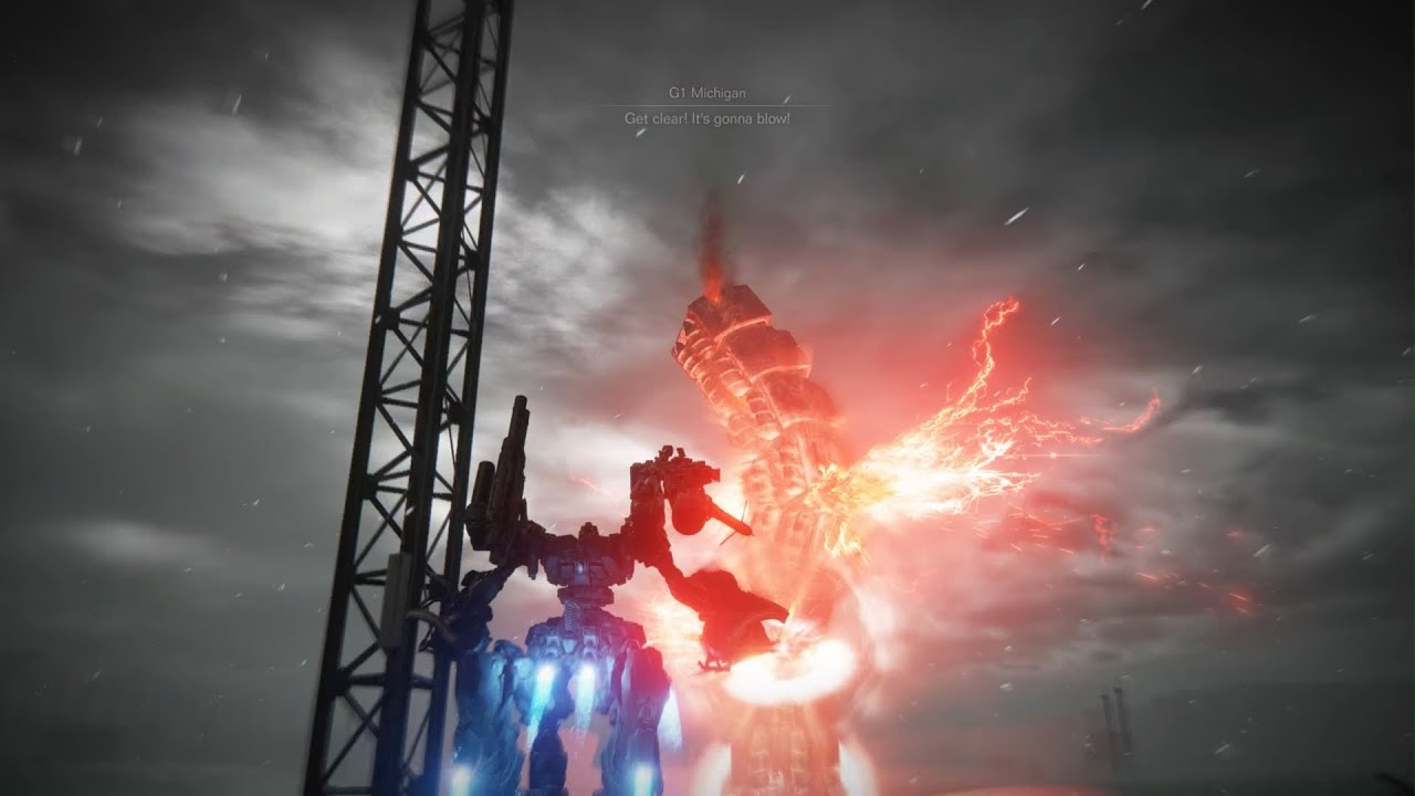 Armored Core 6 - Destroy the Ice Worm - YouTube