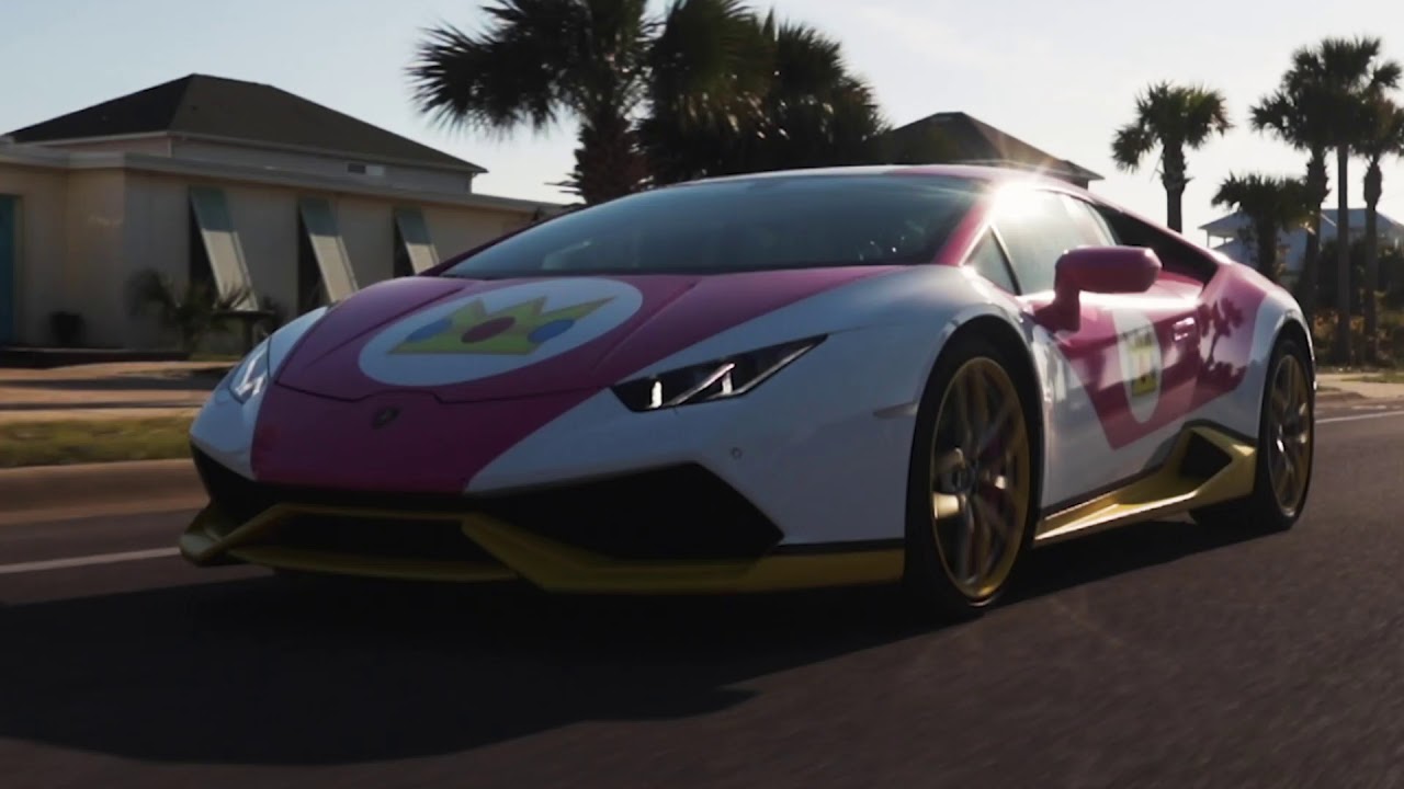 Custom Wrapped Mario Kart Lamborghini's ! - YouTube