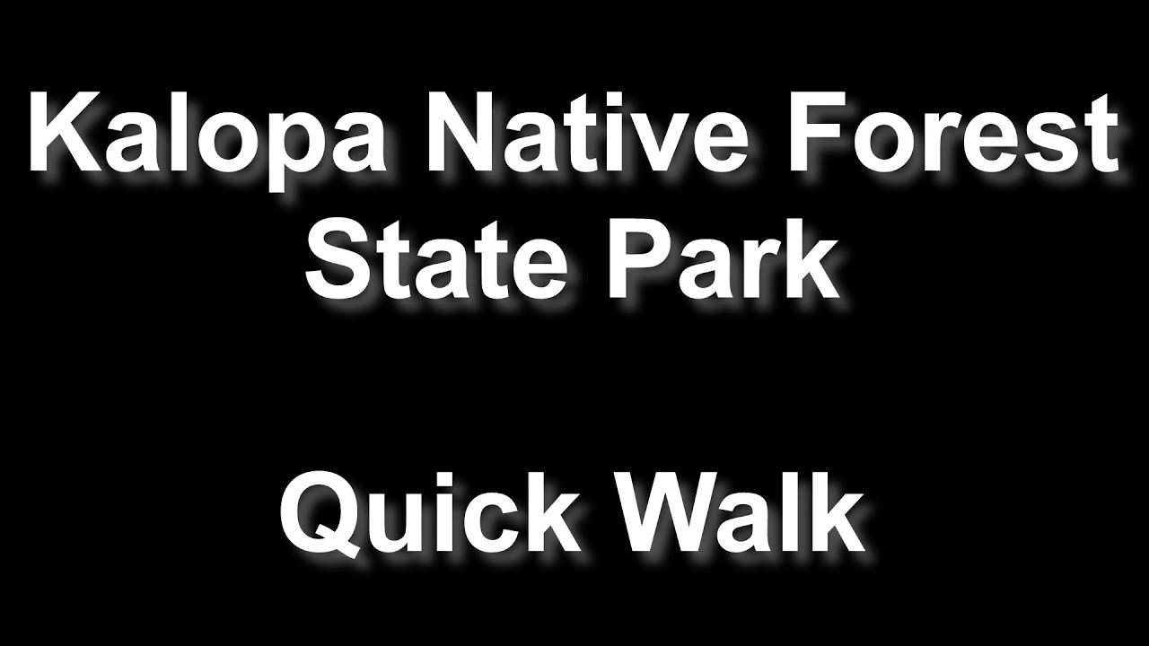 Kalopa State Park Short Walk Around - YouTube