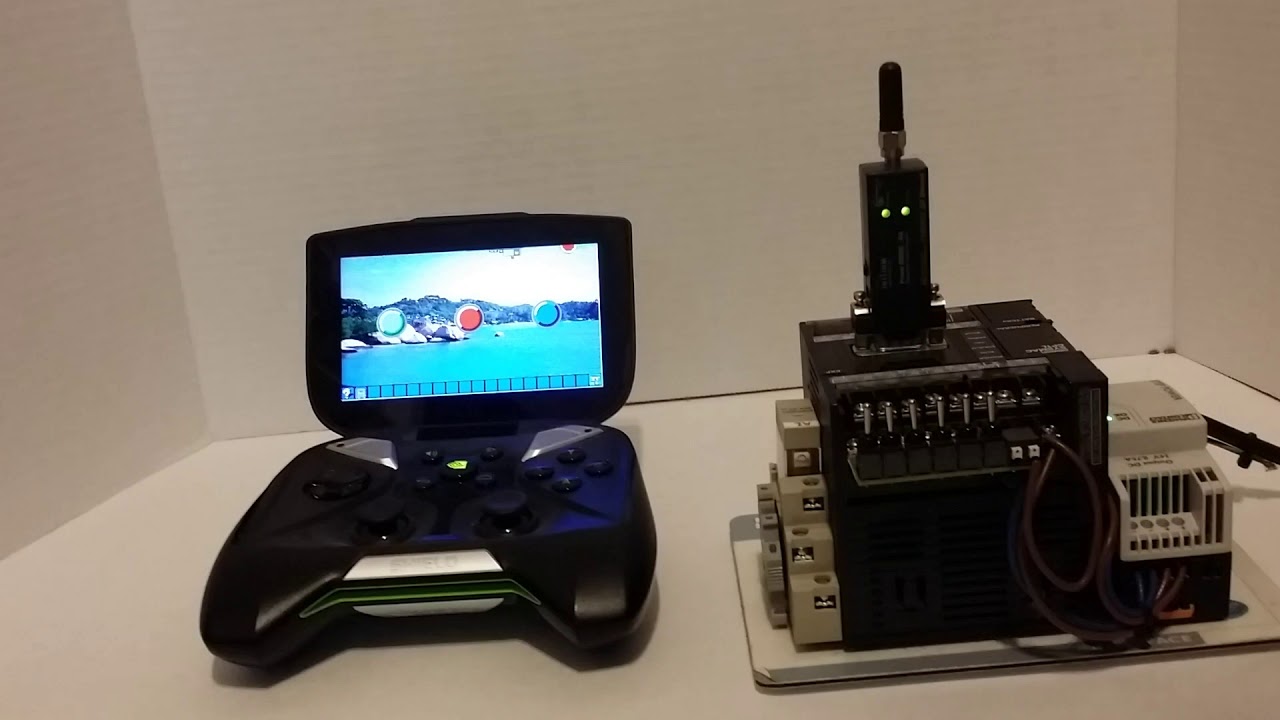 Omron PLC Bluetooth with an Android NVidia Sheild HMI - YouTube