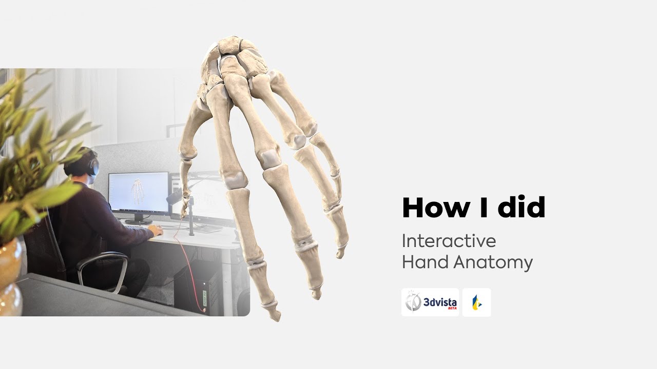About how I did the interactive hand anatomy Using 3DVista Beta - YouTube