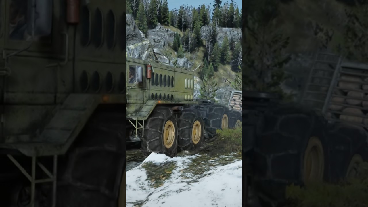 🔥Snowrunner: тяжелый подьем для тягач МАЗ-535 #gametime32 #games # ...