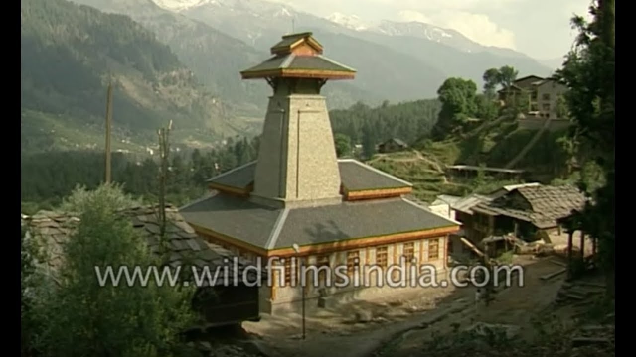 Sage Manu temple, a historical Hindu temple in Manali, Himachal Pradesh ...