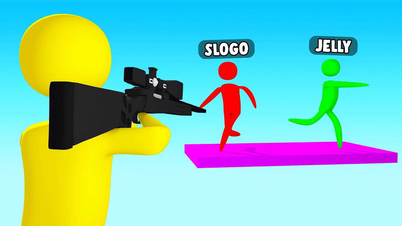 SNIPERS VS STICK FIGURE Runners! (Super Smash) - YouTube