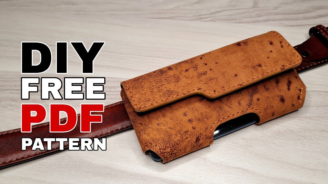 Free Pattern⭕️Leather Phone Bag Leather Waist Pouch😎tutorial ️آموزش و ...