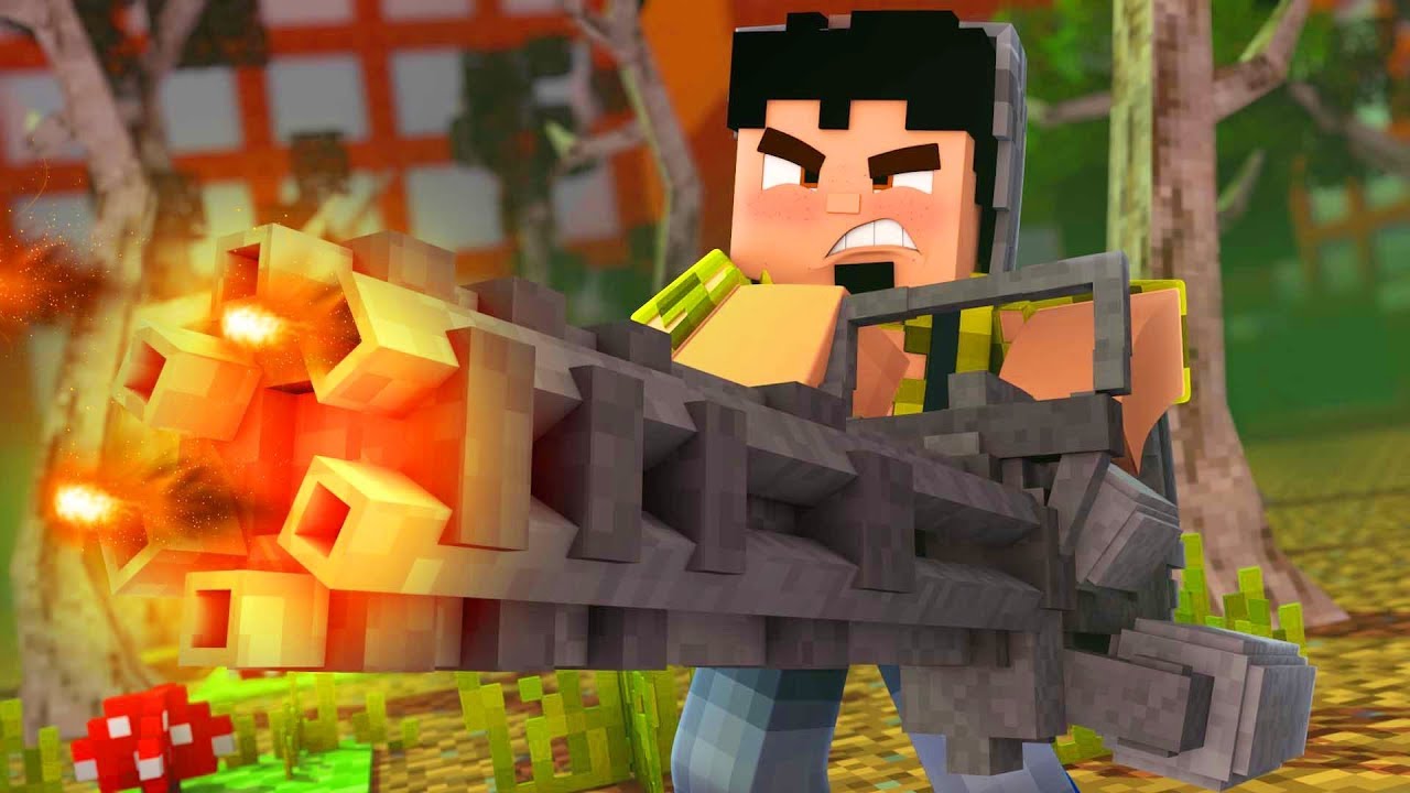 Minecraft: MINIGUN - THE CRAFTING DEAD 3º Dia.20 ‹ CORUJ4 › - YouTube