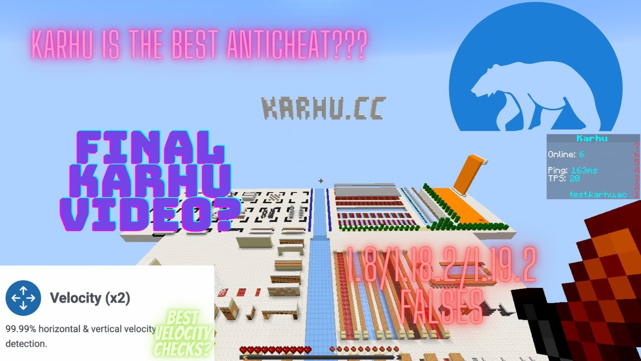 Karhu 1.8/1.18/1.19 false flags (Final video until major update) (best anticheat?) - YouTube
