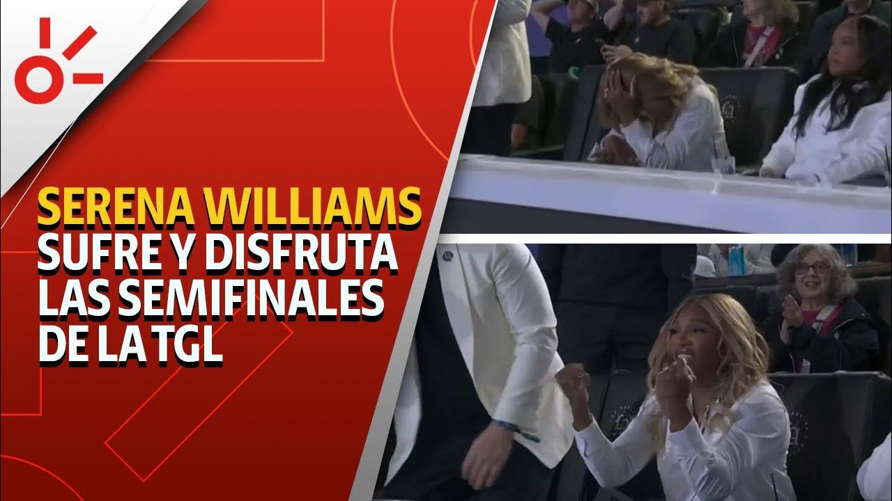 Serena Williams sufre y disfruta las semifinales de la TGL - YouTube