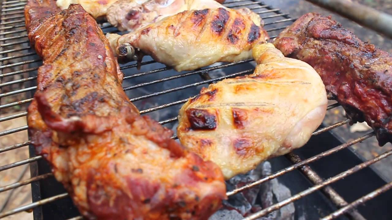 Asado a la Chilena en Chile, Las Trancas Chile TV & Tropical TV - YouTube