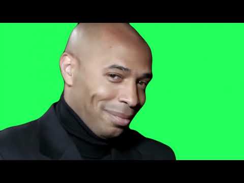 Thierry Henry smile (4K Green Screen 60fps)