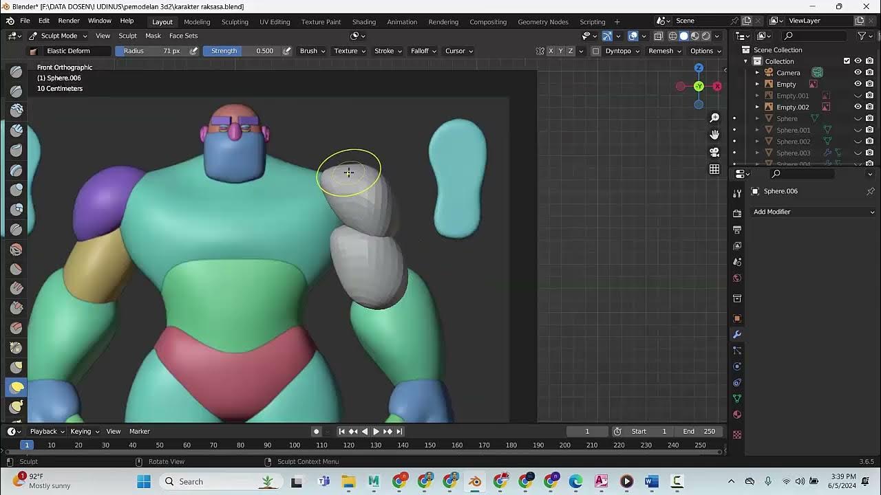Materi 1 : Proses Blockout Modeling Karakter Raksasa - YouTube