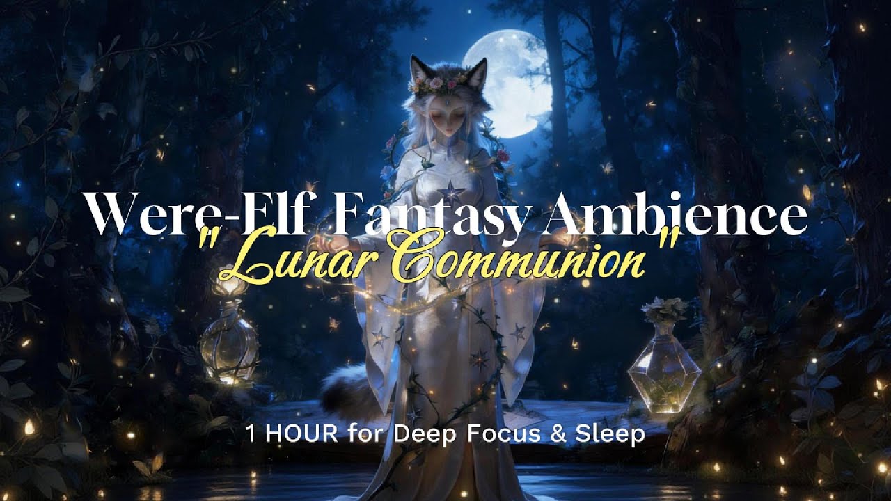 Lunar Communion | 1-Hour Were-Elf Fantasy Ambience | Deep Focus & Sleep ...