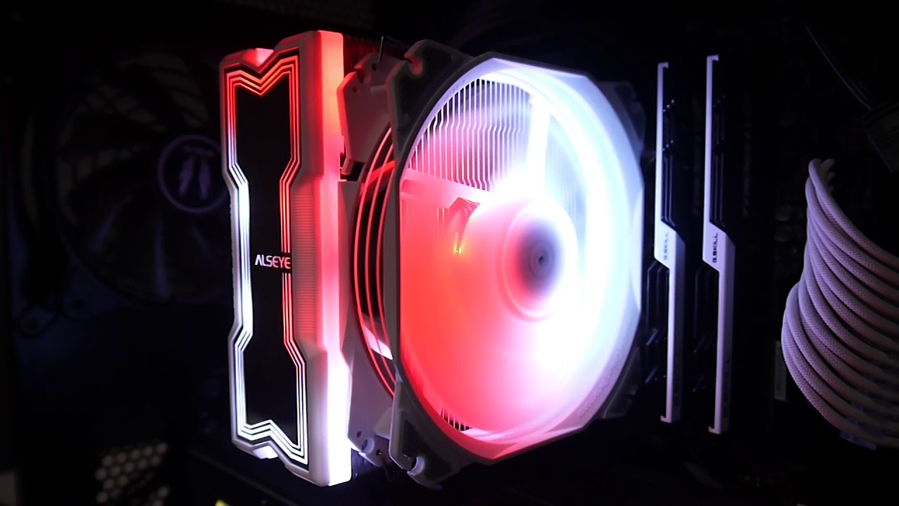 ALSEYE MAX M120 ARGB LED 영상 (MSI MYSTIC LIGHT SYNC 연동) - YouTube