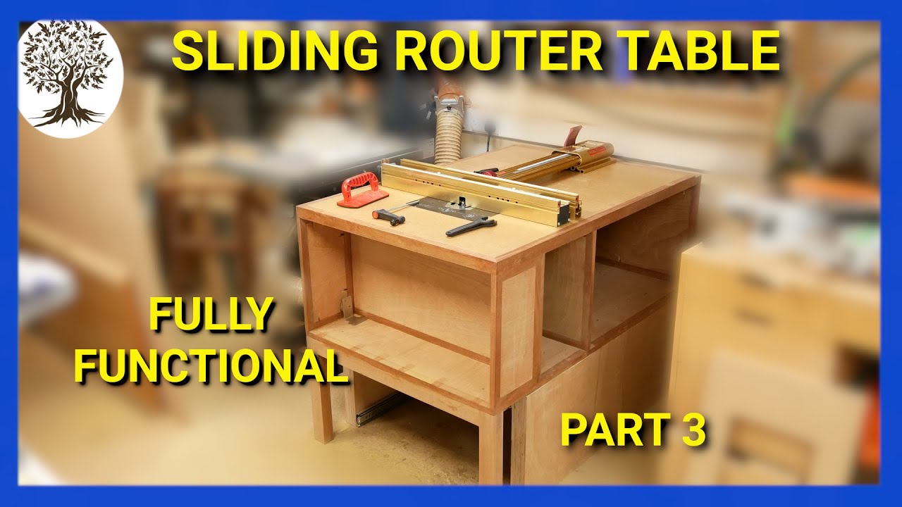 Sliding - Extending Router Table Build Part 3 - YouTube
