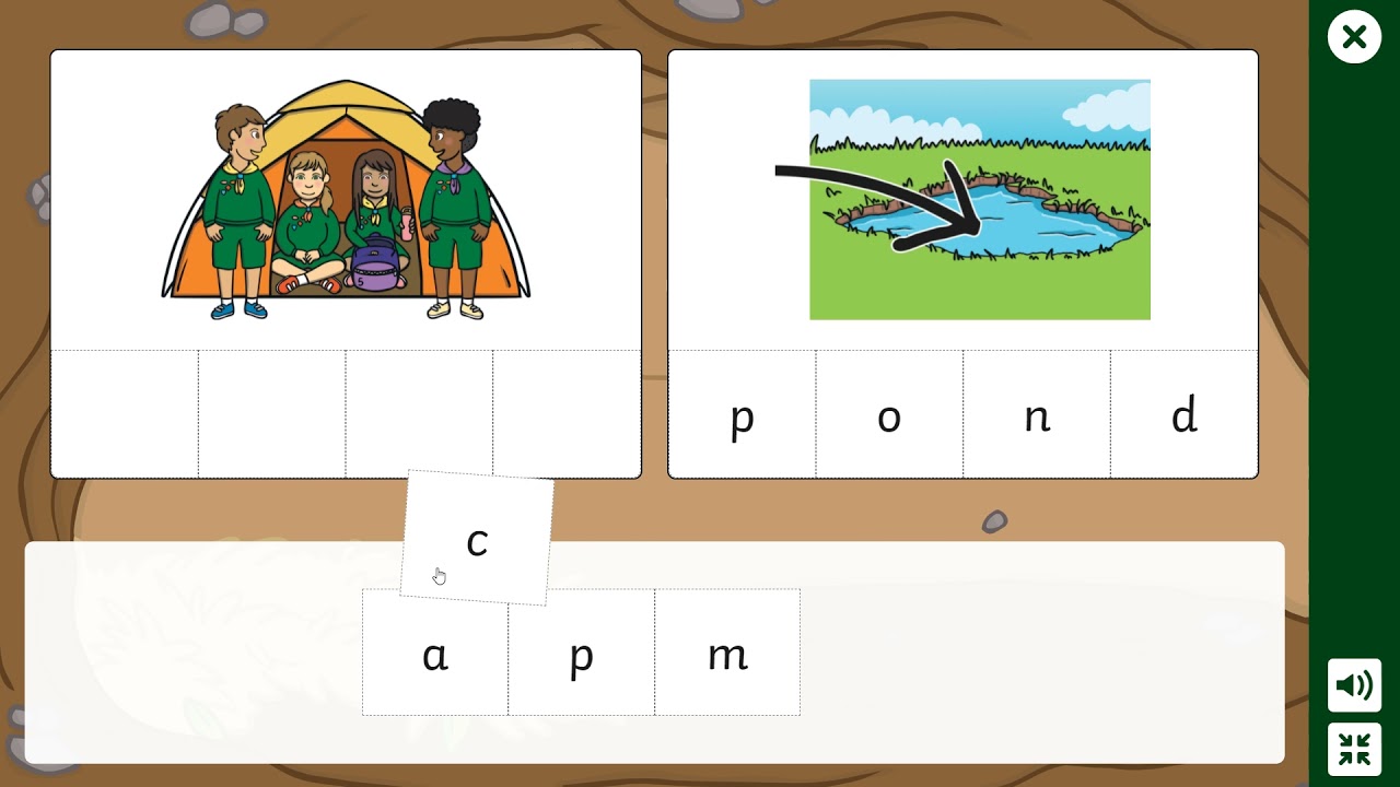 Level 4 Phonics Word Builder Game CVCC Words - YouTube