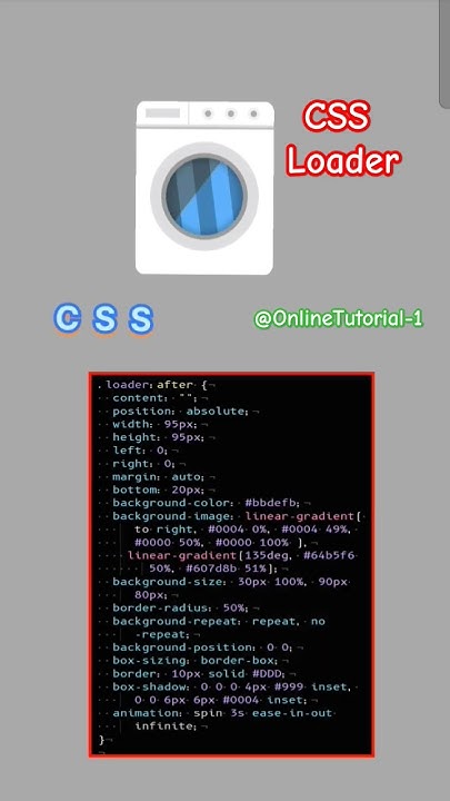 Css Loader Html Css Html Css Tutorial For Beginners Html Css Full Course Css Html Css3 6232