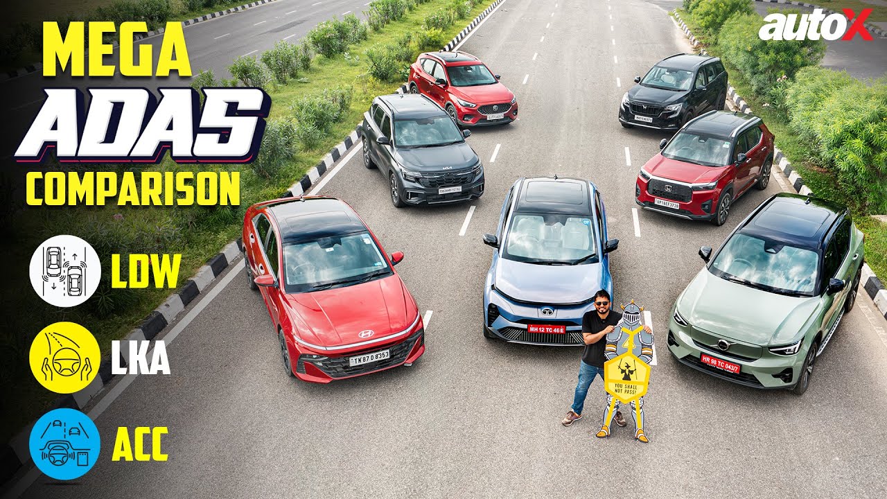 ADAS Comparison 2024 India | Elevate vs Seltos vs Verna vs XUV700 vs ...