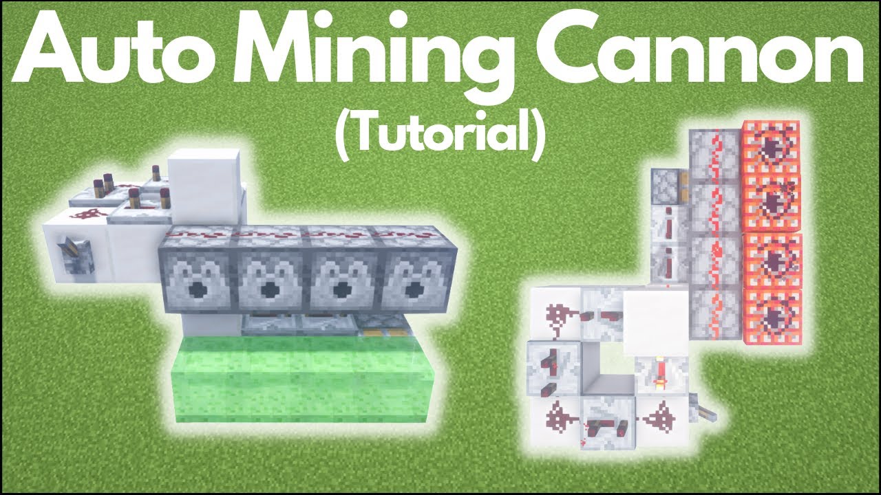 Minecraft: Auto TNT Mining Cannon *Updated* | BlenDigi Shorts #21 - YouTube