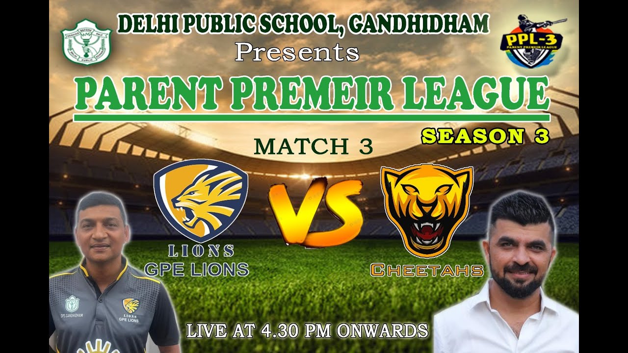 PARENT PREMIER LEAGUE SEASON 3- MATCH 3 DPS LIONS VS DPS CHEETAHS LIVE ...