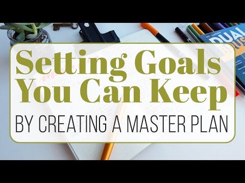 Setting Goals You Can Keep by Creating a Master Plan - YouTube