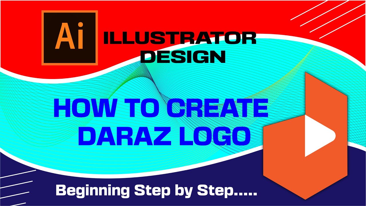 How to Create New Daraz logo easily || Adobe Illustrator II Beginning ...