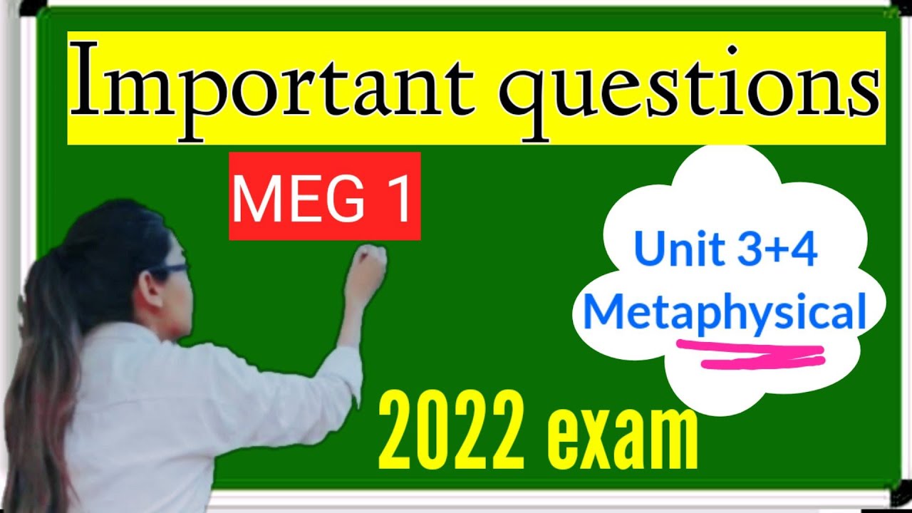 MEG 1, unit 3+4)important questions for 2022 exam, IGNOU MA English ...