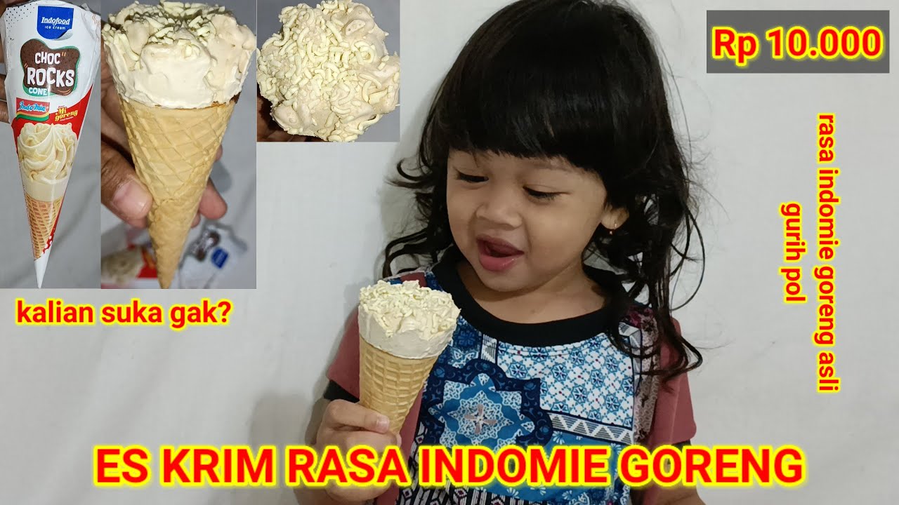 Es Krim Rasa Mie Goreng (Indomie Goreng). Harganya Rp 10.000 - YouTube