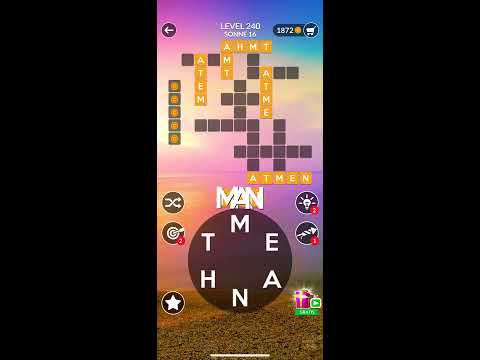 WORDSCAPES Level 240 Lösung Deutsch - YouTube
