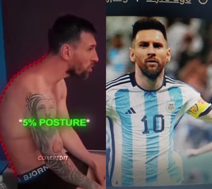 Messi's Back Posture Transformation Over Time 🤯⚽ - YouTube