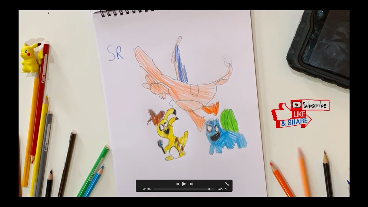 Draw With Me - V3 (Pokemon and Friends) - YouTube