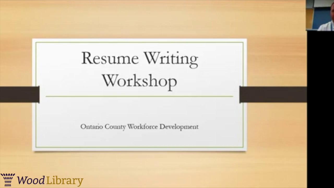Resume Workshop with Ontario County Workforce Development - YouTube