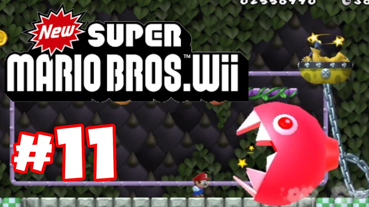 New Super Mario Bros. Wii #11 - World 5 - Giant Chain-Chomp! - YouTube