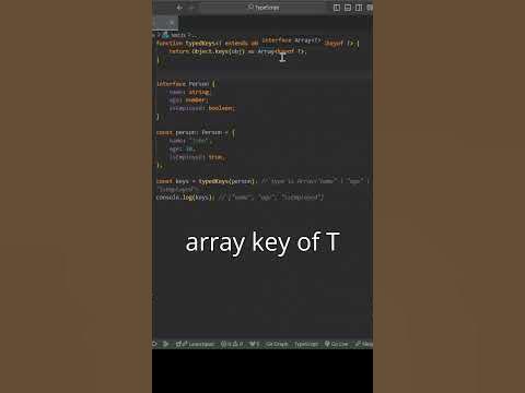 How to make type-safe version of Object keys in #typescript? #luckyreact #foryou #youtubeshorts ...