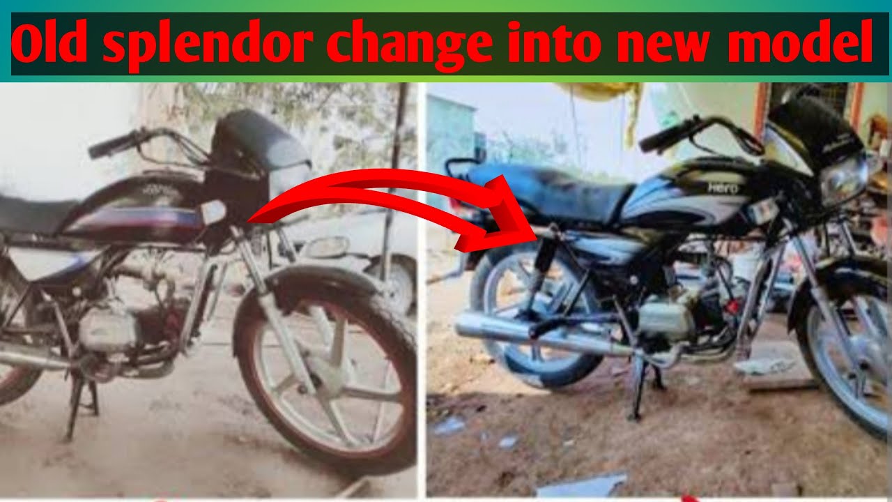 Old splendor change into new model splendor || Bike🏍️ modified || #vlog ...