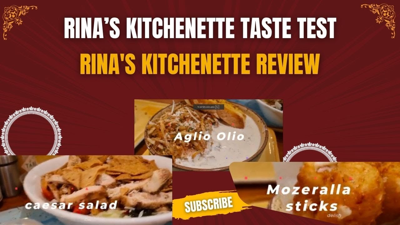 Rina's Kitchenette Complete Review | Must-Try Aglio Olio, Smash Burger ...