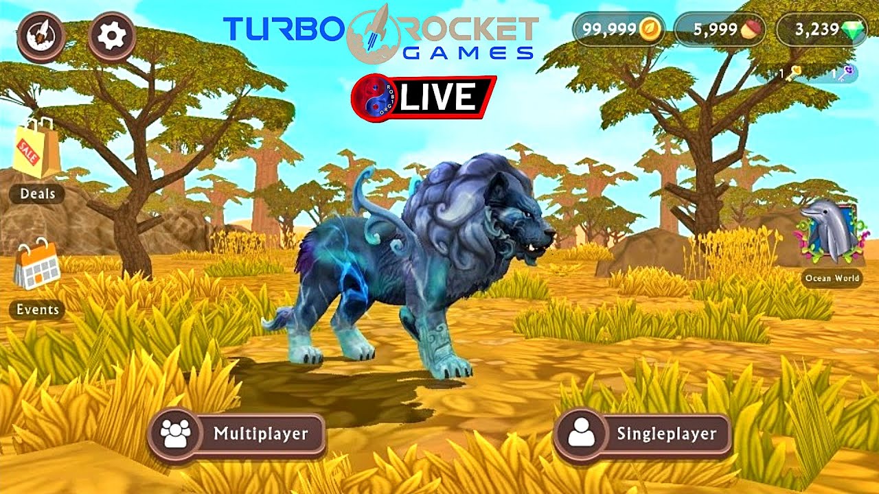 🔴 LIVE | WildCraft: Wild World - Ocean World & The Wolf | - YouTube