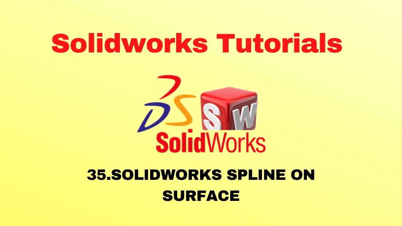 Solidworks Tutorial 35 :- Solidworks Spline on surface - YouTube