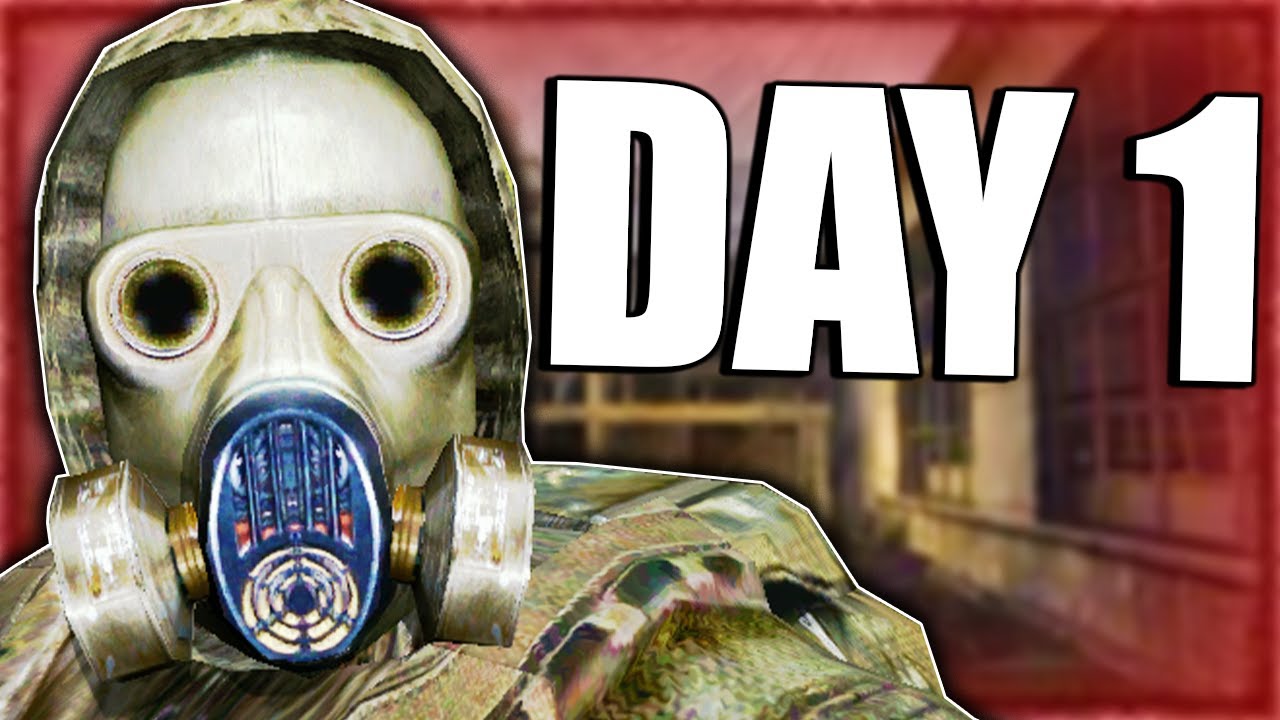 I Survived My First DAY Playing The Hardest Challenge | Stalker Gamma ...