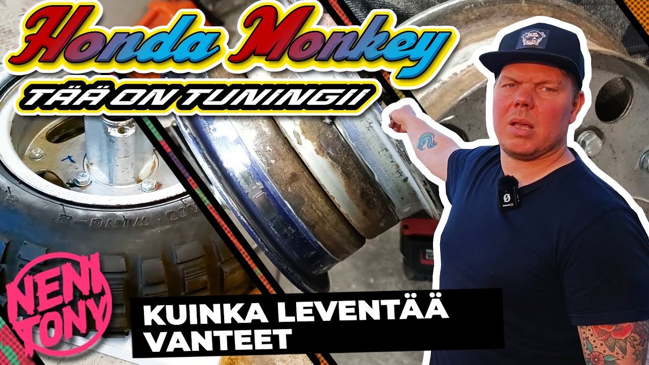 Levitetään Honda Monkeyn vanteet | On tuningi | Mitä luvassa ...