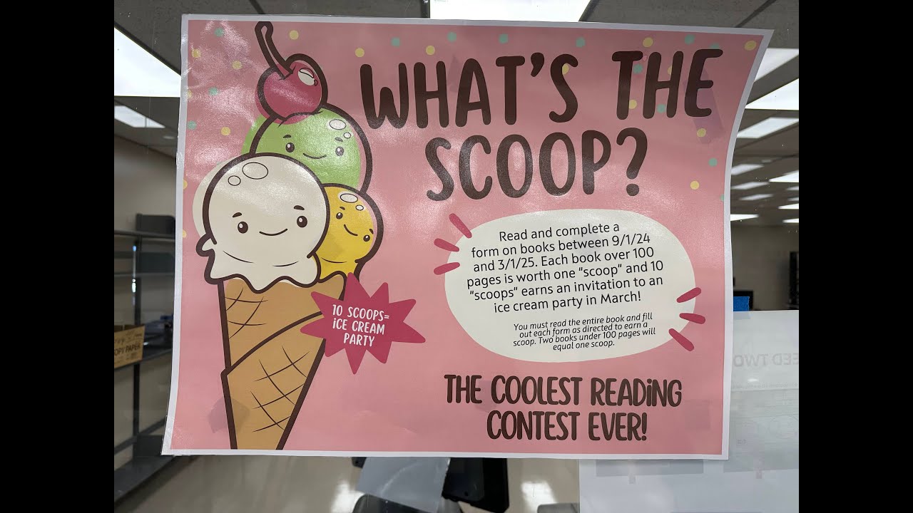What's the Scoop? 🍦📚 Reading Incentive Program at Benito Middle School ...