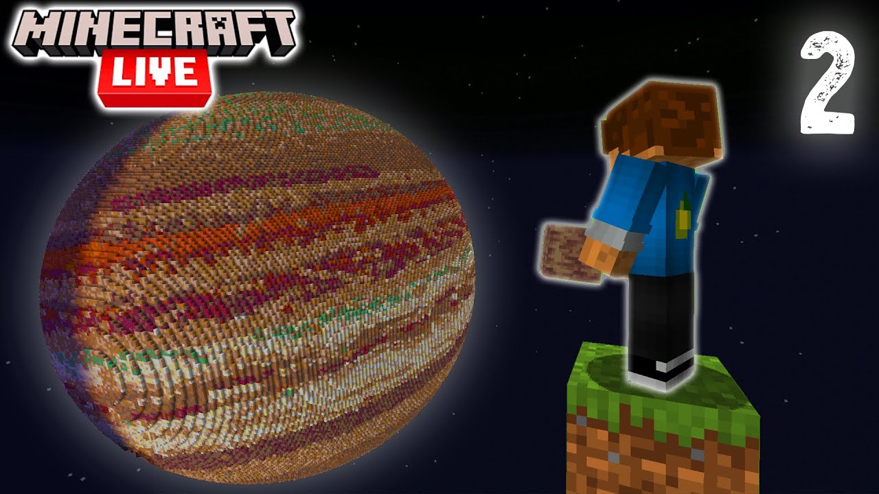 Building Jupiter in Survival Minecraft! LIVE #2 - YouTube