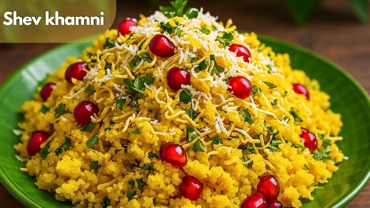 How To Make Sev Khamni | Surti Sev Khamani recipe ~ Aaswad Katta - YouTube