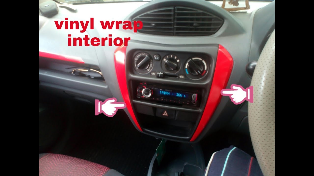Diy Vinyl wrap in interior || alto 800 - YouTube