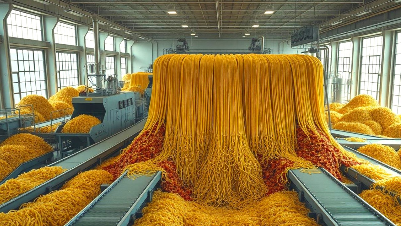 Truth About Spaghetti factory process - YouTube